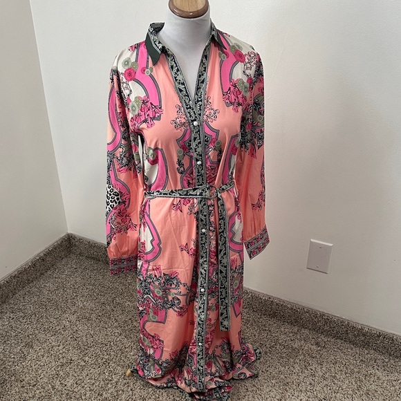 Amazon | Dresses | Nwt Amazon Button Up Long Sleeve Maxi Dress | Poshmark